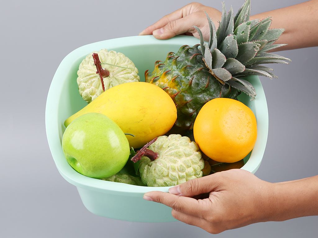 Thau nhựa vuông xanh Tự Lập 27cm giá tốt tại Bách hoá XANH