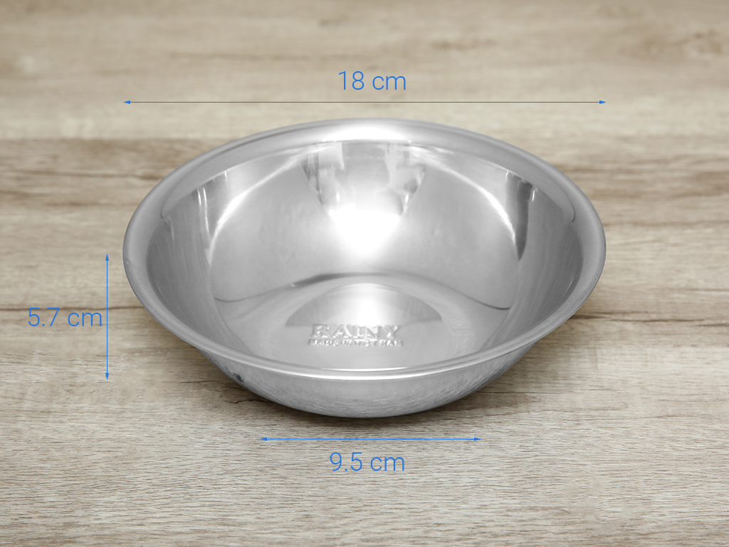 Thau inox tròn Rainy 18-4D 18cm giá tốt tại Bách hoá XANH