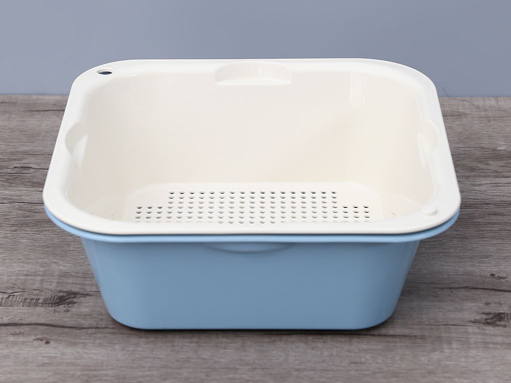 Bộ thau rổ nhựa vuông Bioplas 28cm giá tốt tại Bách hoá XANH