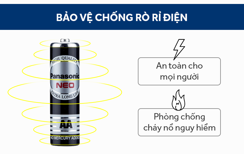 Pin AA 4 viên Manganese Panasonic R6NT-4B