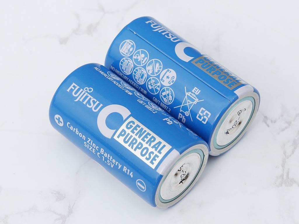 2 viên pin Fujitsu Carbonzinc R14 giá tốt tại Bách hoá XANH