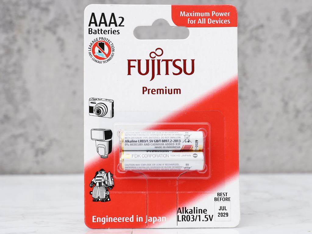 2 viên Pin Fujitsu Premium LR03 giá tốt tại Bách hoá XANH
