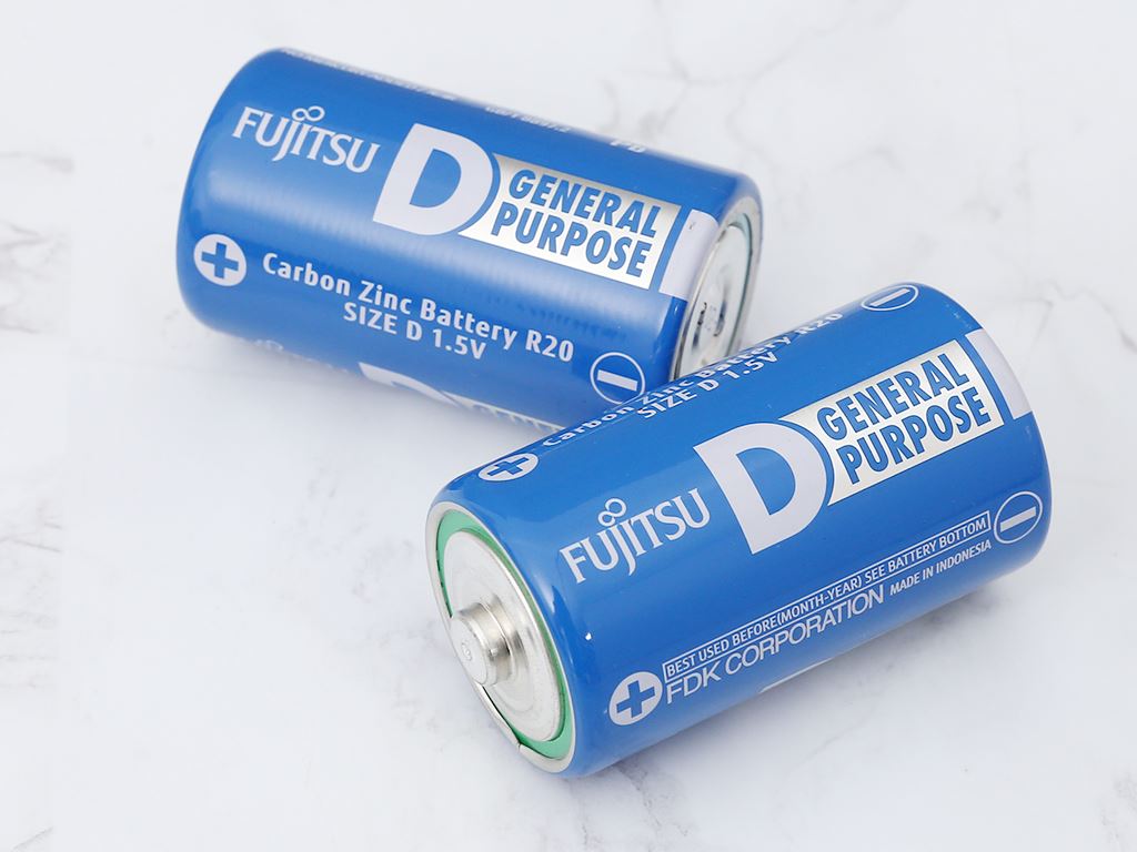 2 viên Pin Fujitsu Carbonzinc R20 giá tốt tại Bách hoá XANH
