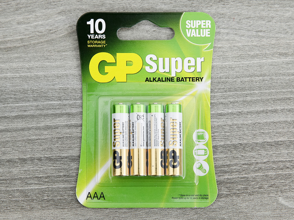Vỉ 4 viên pin tiểu AAA GP Alkaline 24A-2U4 tại Bách Hoá XANH