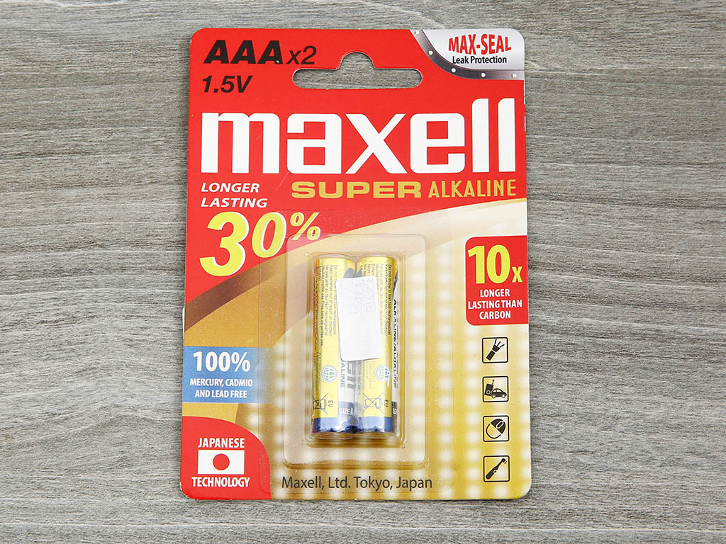Vỉ 2 viên pin Maxell ALKALINE LR03 3A PRO tại Bách Hoá XANH
