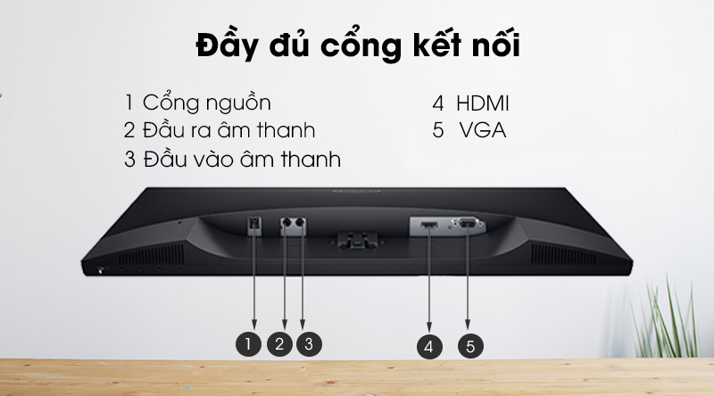 Màn hình Dell 23_S2318H LED IPS /1920X1080/ Audio/ VGA/ HDMI_7KVJ6