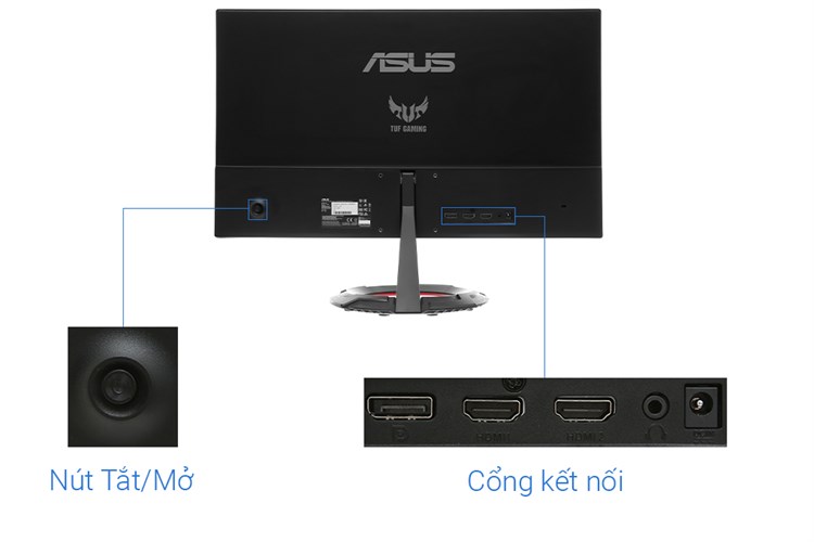 LCD ASUS TUF Gaming VG249Q1R 23.8 inch Full HD 165Hz 1ms
