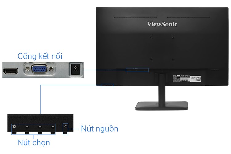 Màn hình LCD ViewSonic VA2732H 27 inch FHD IPS - Chính hãng, giá tốt