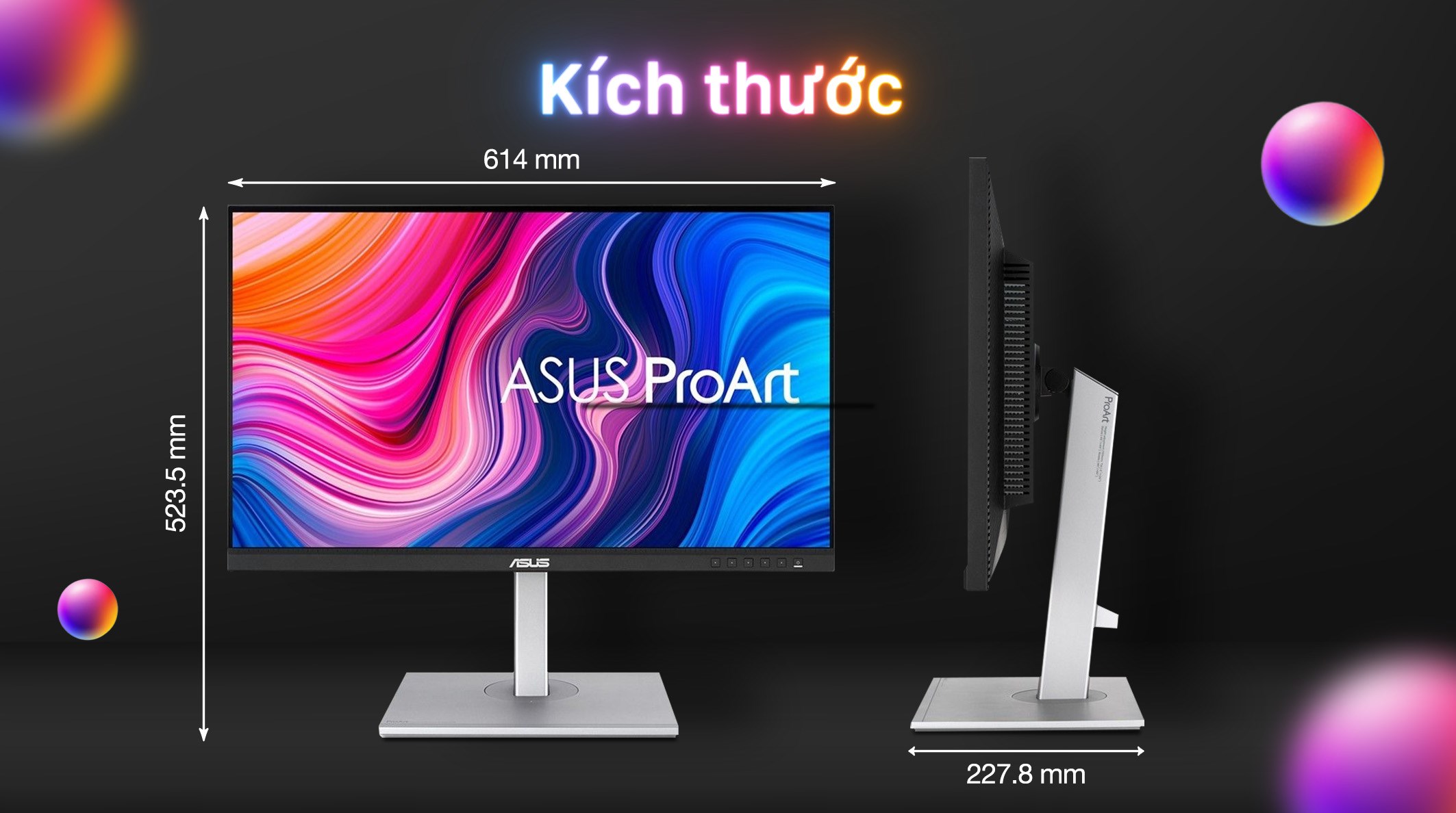 Màn hình Asus ProArt PA279CV 27 inch 4K/IPS/60Hz/5ms - Chính hãng, giá tốt