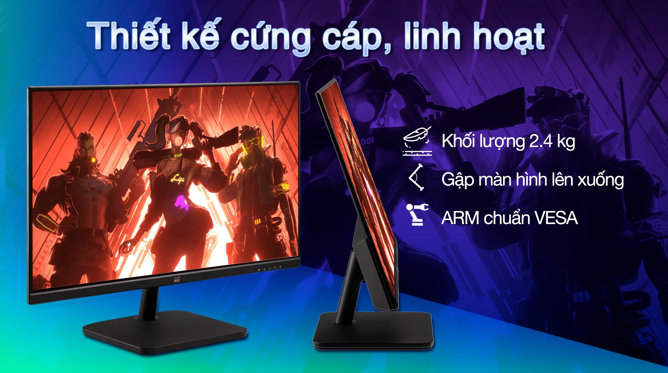 Màn hình Viewsonic VA2432A-H 24" bảo vệ mắt, giá rẻ