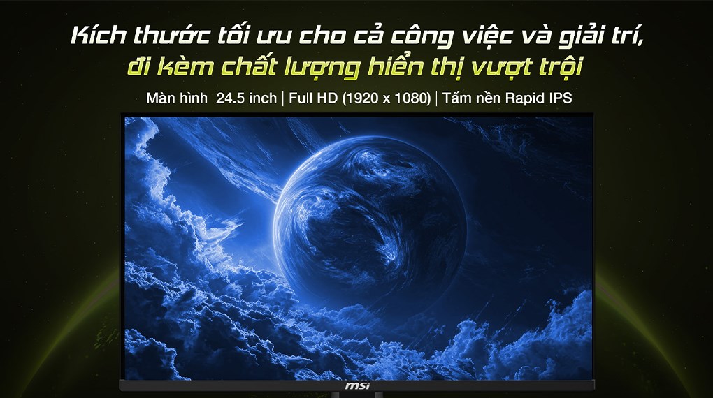 MSI MAG 255F-E20 | Màn hình gaming giá rẻ, chỉ 2.990k, BH 3 năm