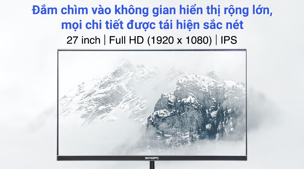 Màn hình SingPC P27F100-IPS 27 inch FHD/IPS/100Hz/5ms - Chính hãng, giá tốt