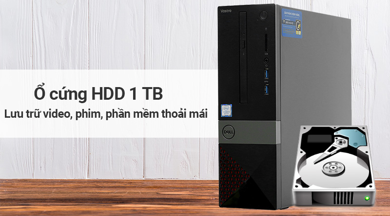Máy tính để bàn Dell Vostro 3470 (STI31206W) chính hãng, giá rẻ
