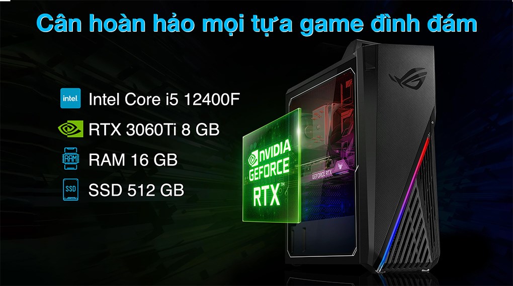 PC Gaming Asus ROG Strix G15CF-51240F141W i5 - Giá rẻ