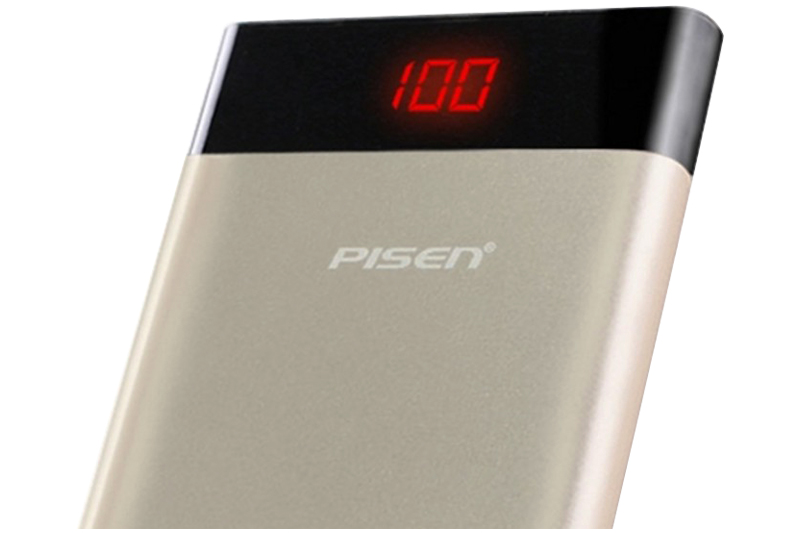 Pin sạc dự phòng Polymer 10000mah Pisen LED Color Power