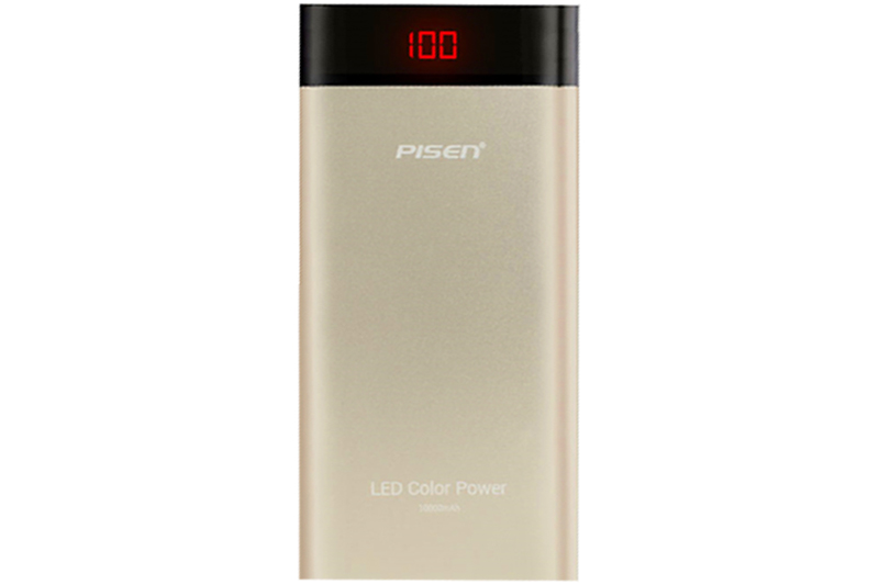 Pin sạc dự phòng Polymer 10000mah Pisen LED Color Power