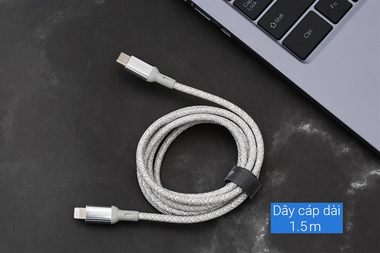 Cáp Type C - Lightning MFI 1.5m Innostyle Powerflex ICL150AL