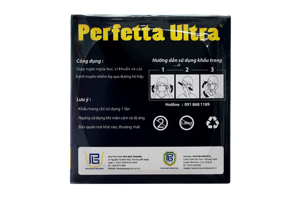 Khẩu trang y tế Perfetta Ultra 3 lớp màu trắng hộp 35 cái - 06/2024 ...