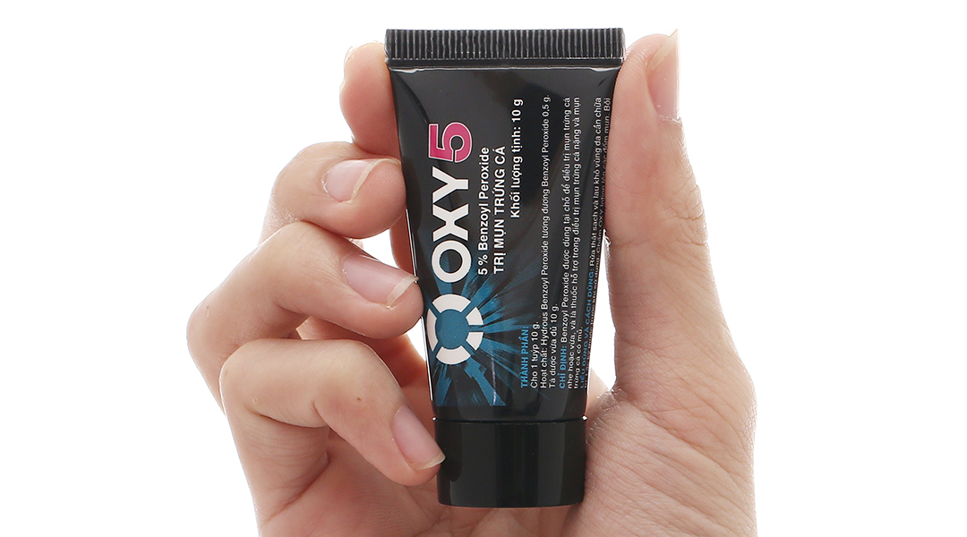 Kem hỗ trợ trị mụn trứng cá Oxy 5 tuýp 10g - Nhà thuốc An Khang