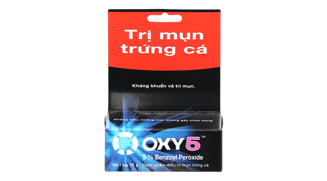 Kem hỗ trợ trị mụn trứng cá Oxy 5 tuýp 10g - Nhà thuốc An Khang