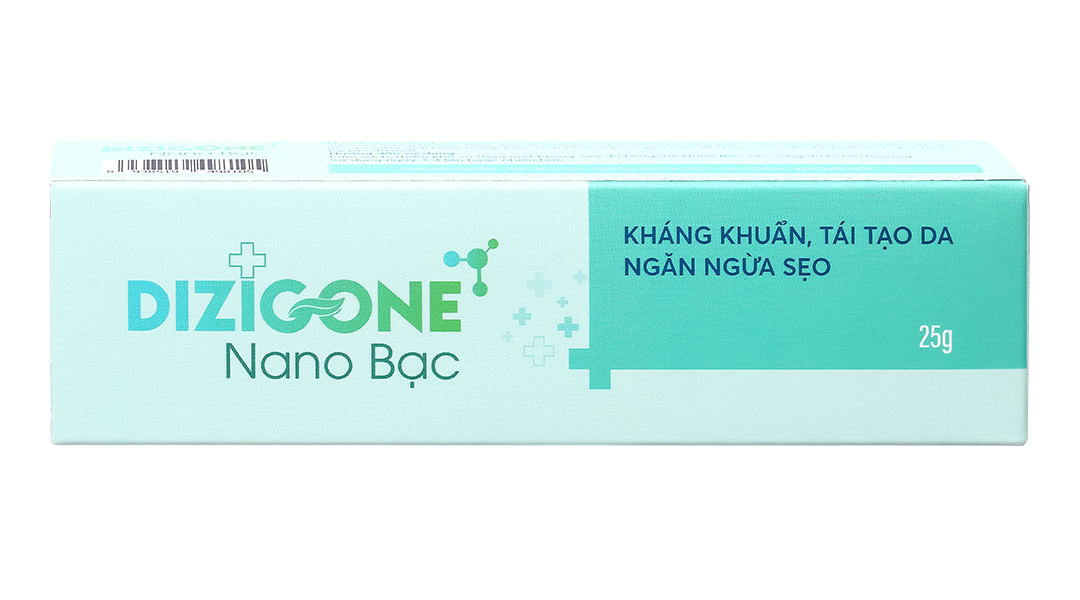 Dizigone Nano Bạc kháng khuẩn, ngừa sẹo tuýp 25g - Nhà thuốc An Khang