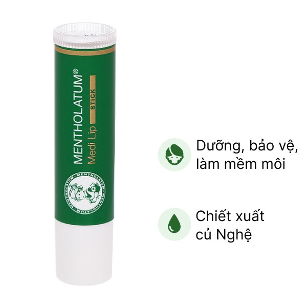 Son dưỡng môi Mentholatum Medi Lip Stick mịn màng, giảm khô môi thỏi 4 ...