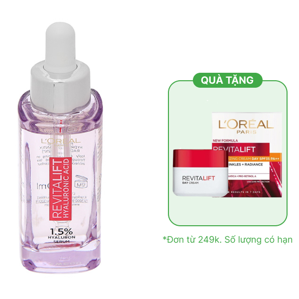 Serum L'Oréal Paris Revitalift Hyaluronic Acid 1.5% cấp ẩm và làm sáng ...