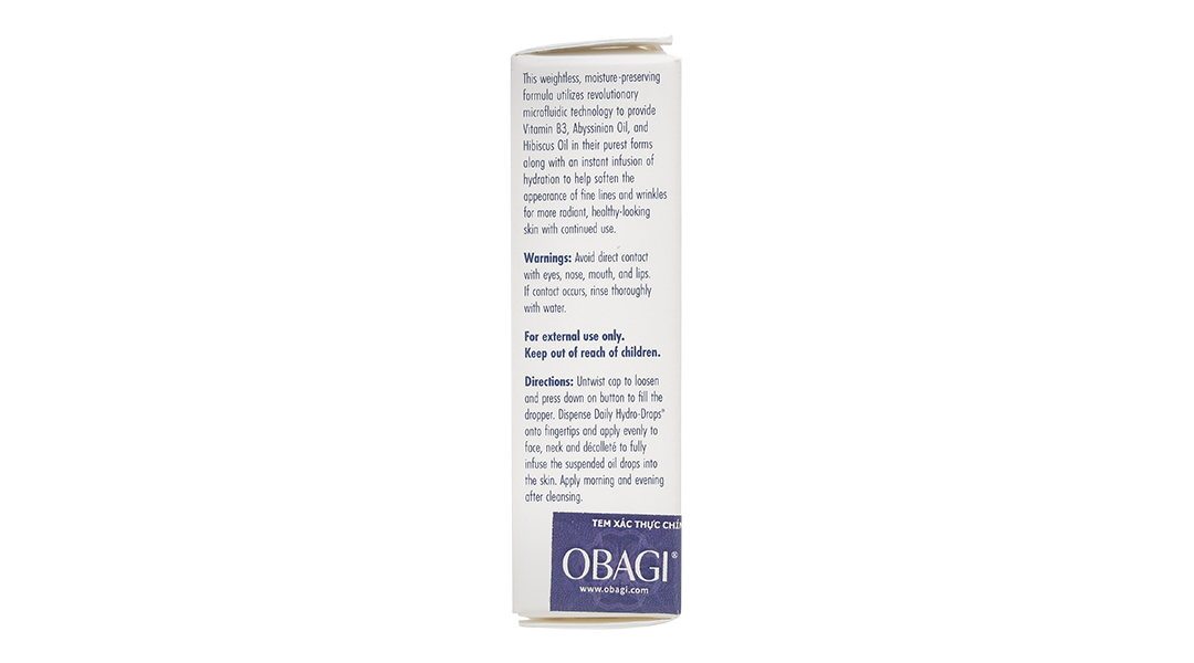 Serum Obagi Daily Hydro-Drops giúp dưỡng ẩm phục hồi da lọ 5ml - 08/ ...