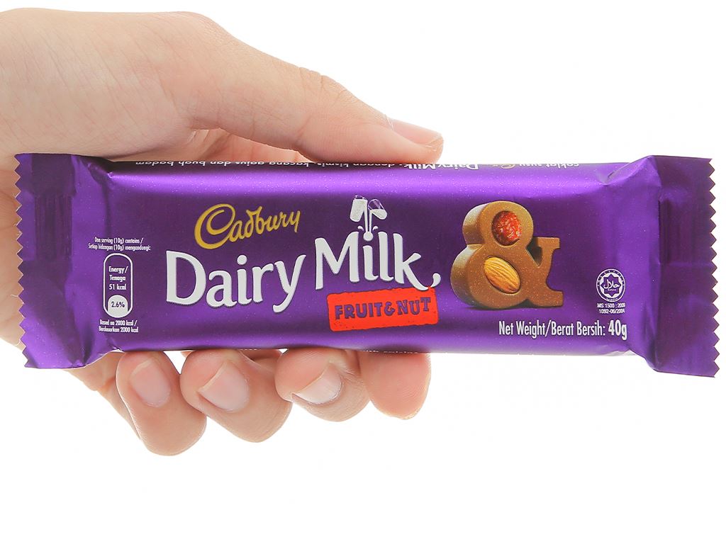 Socola sữa trái cây Dairy Milk 40g giá tốt tại Bách hoá XANH