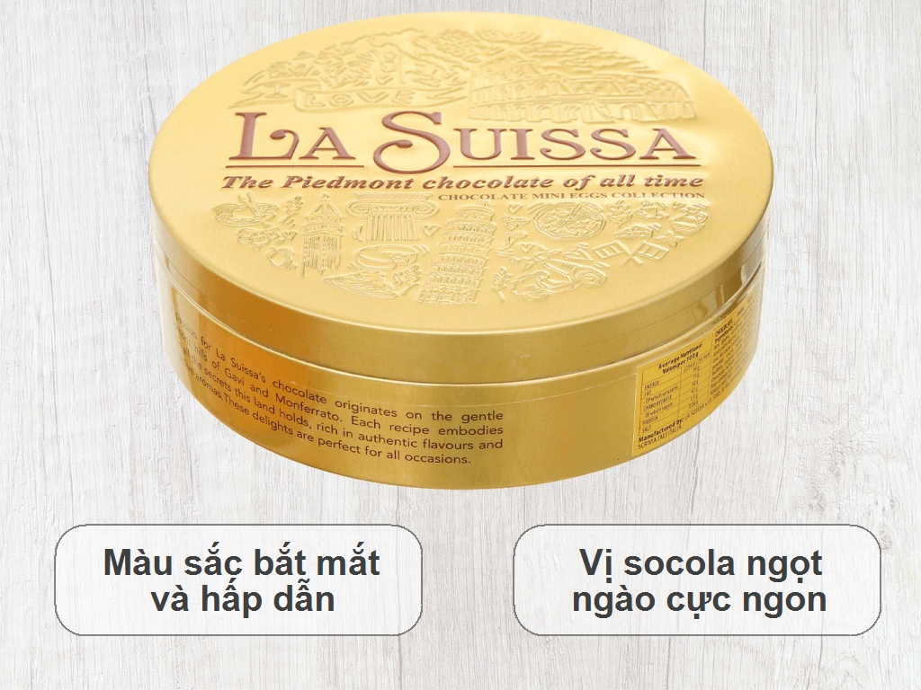 Socola đen trứng mini La Suissa hộp 115g tại Bách hoá XANH