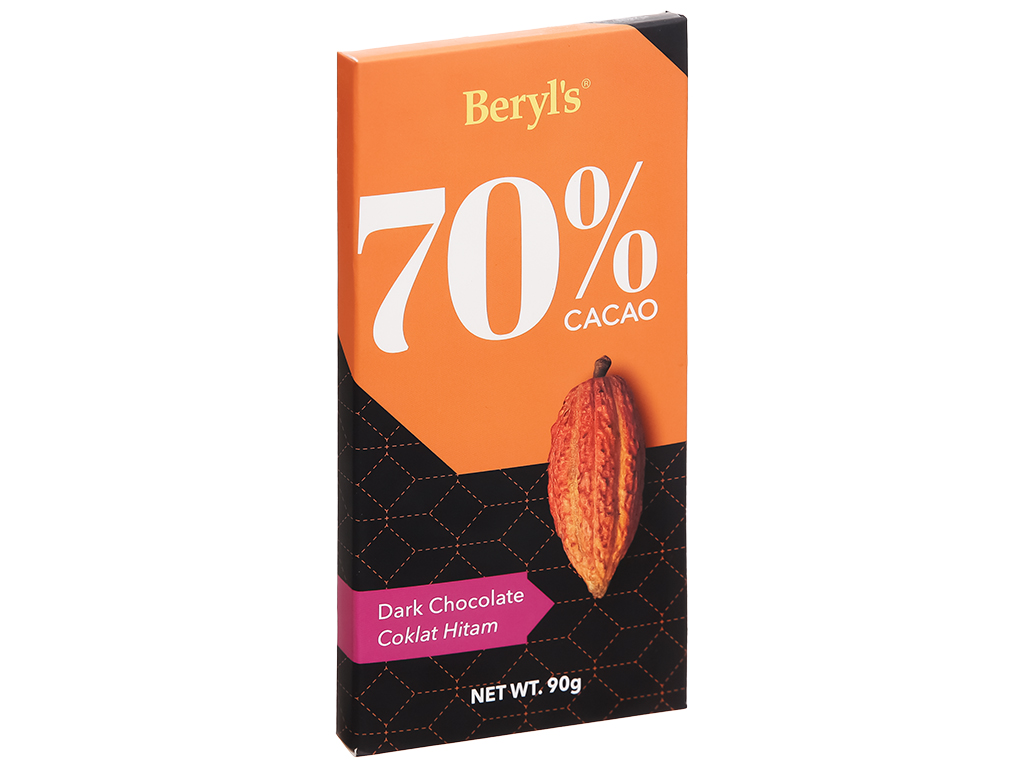Socola không đường Beryl's 70% cacao 90g tại Bách hoá XANH