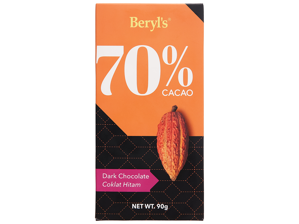 Socola không đường Beryl's 70% cacao 90g tại Bách hoá XANH