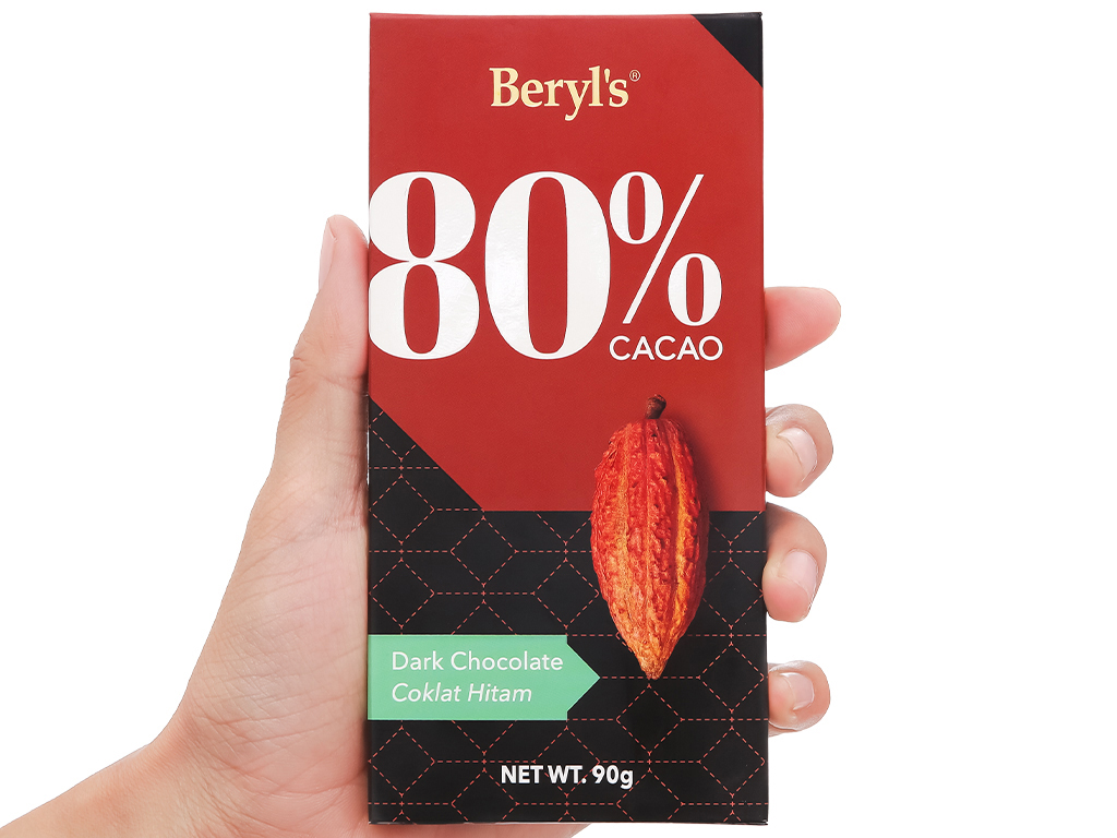Socola không đường Beryl's 80% cacao 90g tại Bách hoá XANH