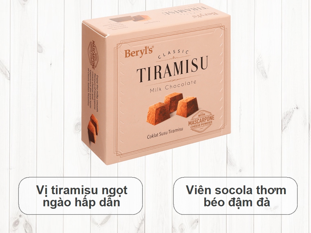 Socola sữa Beryl's Classic Tiramisu 65g tại Bách hoá XANH