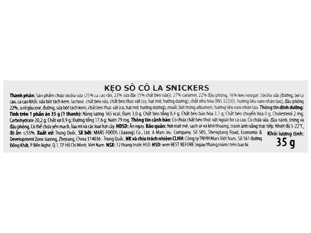 Kẹo socola Snickers thanh 35g tại Bách hoá XANH
