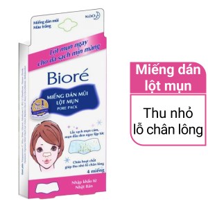 4 miếng dán lột mụn không hương Bioré tại Bách hoá XANH