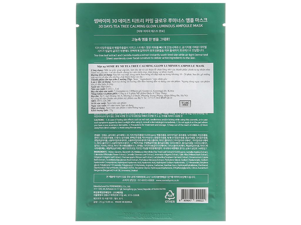 Mặt nạ giấy Some By Mi Tea Tree 25g