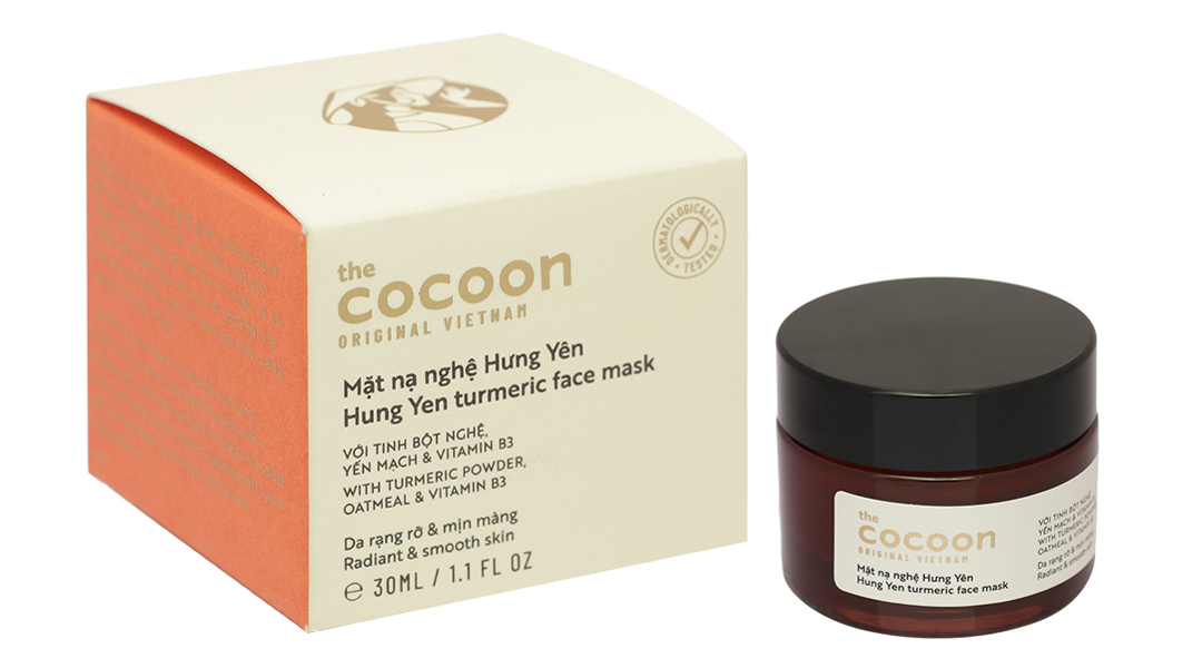 Mặt nạ gel nghệ Hưng Yên Cocoon giúp da rạng rỡ, mịn màng hũ 30ml - 08/ ...
