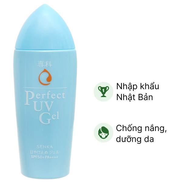 Gel chống nắng Senka Perfect UV Gel SPF 50/PA++++ nâng tone, bảo vệ da chai 80ml - 10/2025 ...