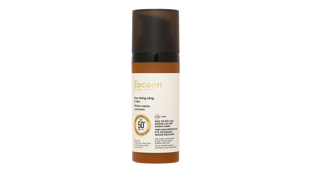 Kem chống nắng bí đao Cocoon SPF50+/ PA++++ cho da nhạy cảm, dầu mụn chai 50ml - 08/2024 ...