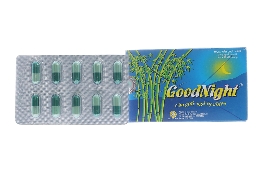GoodNight giúp an thần, ngon giấc, cho giấc ngủ tự nhiên hộp 30 viên ...