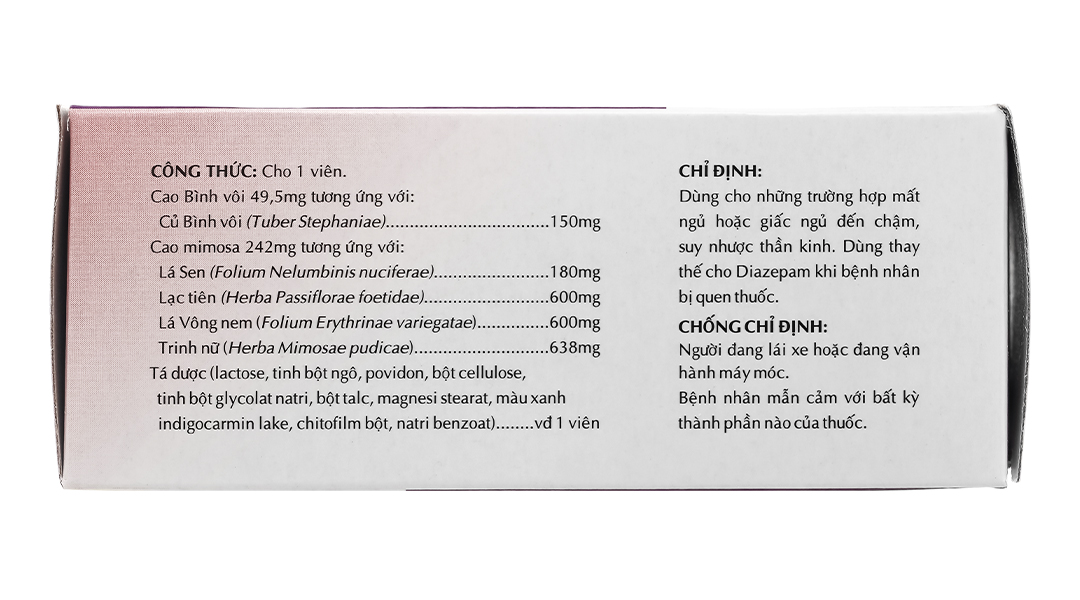 Thuốc Mimosa hộp 50 viên-Nhà thuốc An Khang