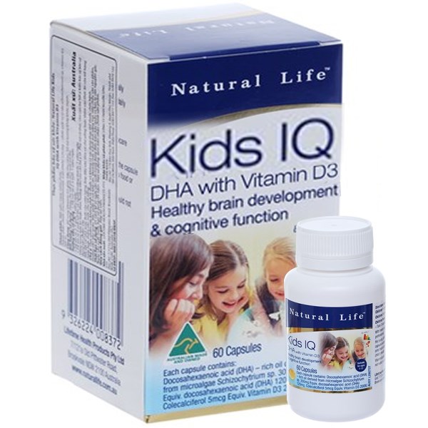 Kids Iq Dha D3 Natural Life hộp 60 viên - 04/2026 | nhathuocankhang.com