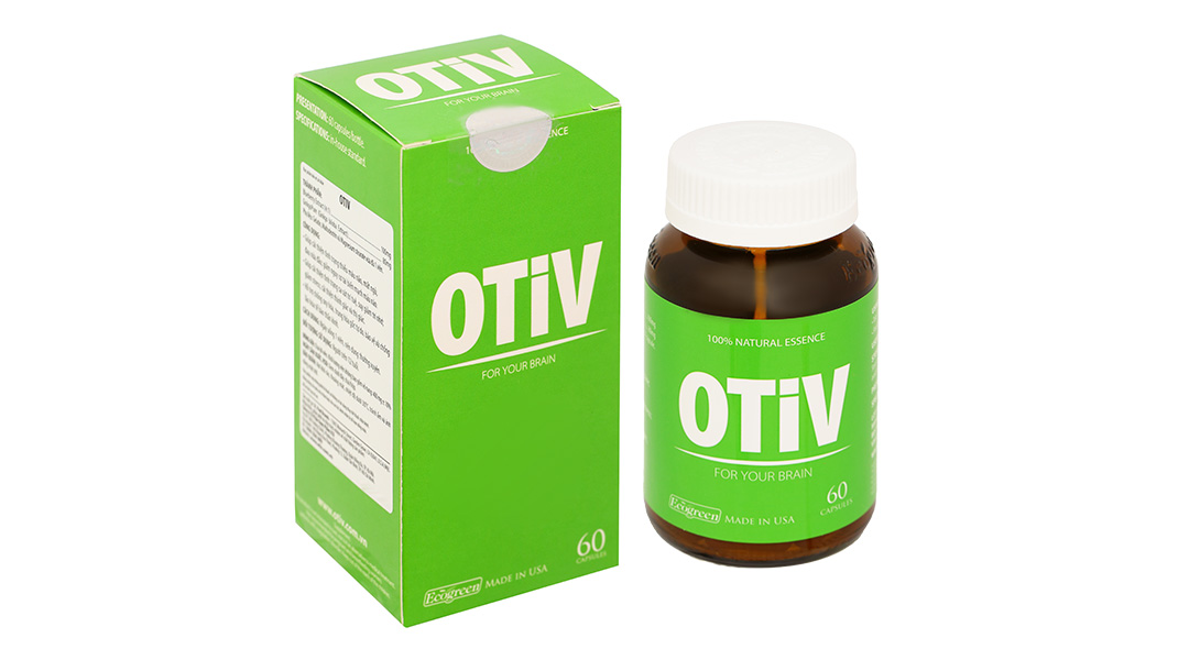 Otiv giúp cải thiện tình trạng thiếu máu não, mất ngủ hộp 60 viên - 08/ ...