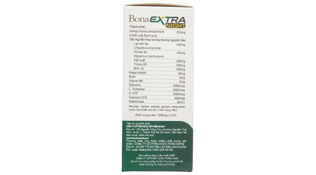 Bona Extra Night lọ 30 viên giảm giá 40% - 04/2024 | nhathuocankhang.com