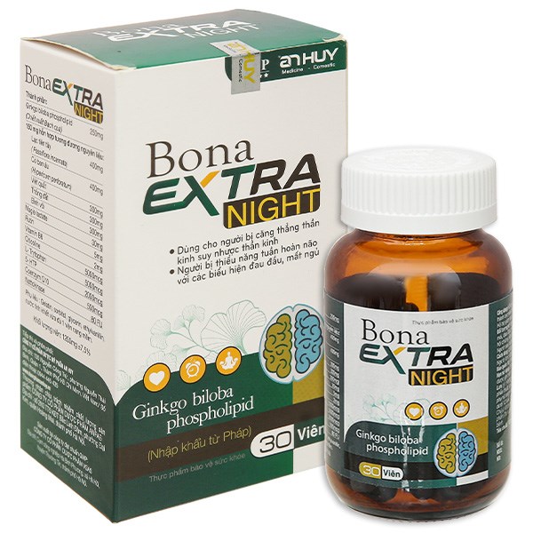 Thực phẩm bảo vệ sức khỏe Bona Extra Night hộp 30 viên - 01/2026 ...