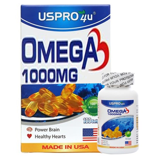 Bổ mắt, tốt cho tim mạch Pharmekal Omega-3 Fish Oil 1000mg hộp 100 viên
