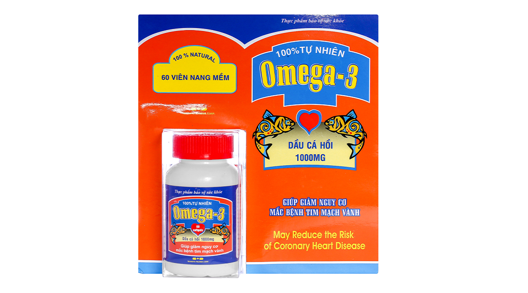 Medipharco Omega-3 1000mg tốt cho mắt, giảm mỡ máu lọ 60 viên - 07/2024 ...