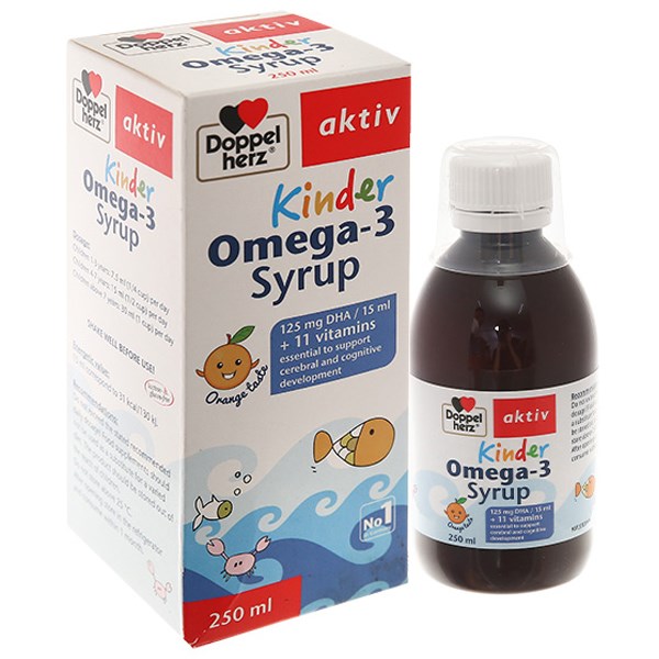 Doppelherz Aktiv Kinder Omega 3 Syrup chai 250ml - 12/2025 ...