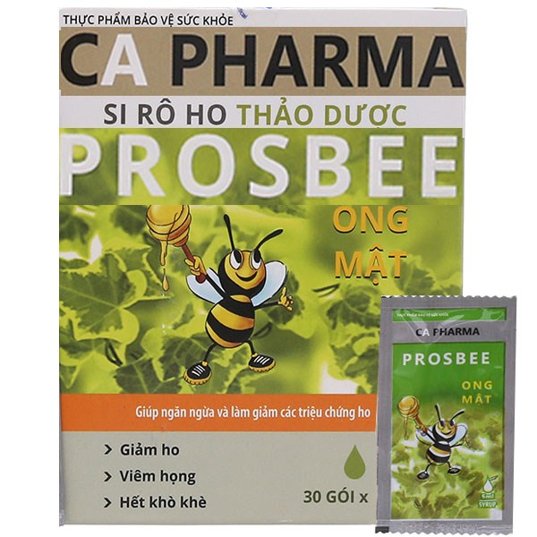 Siro thảo dược Prosbee hỗ trợ giảm ho, viêm họng hộp 30 gói x 5ml - 12/ ...